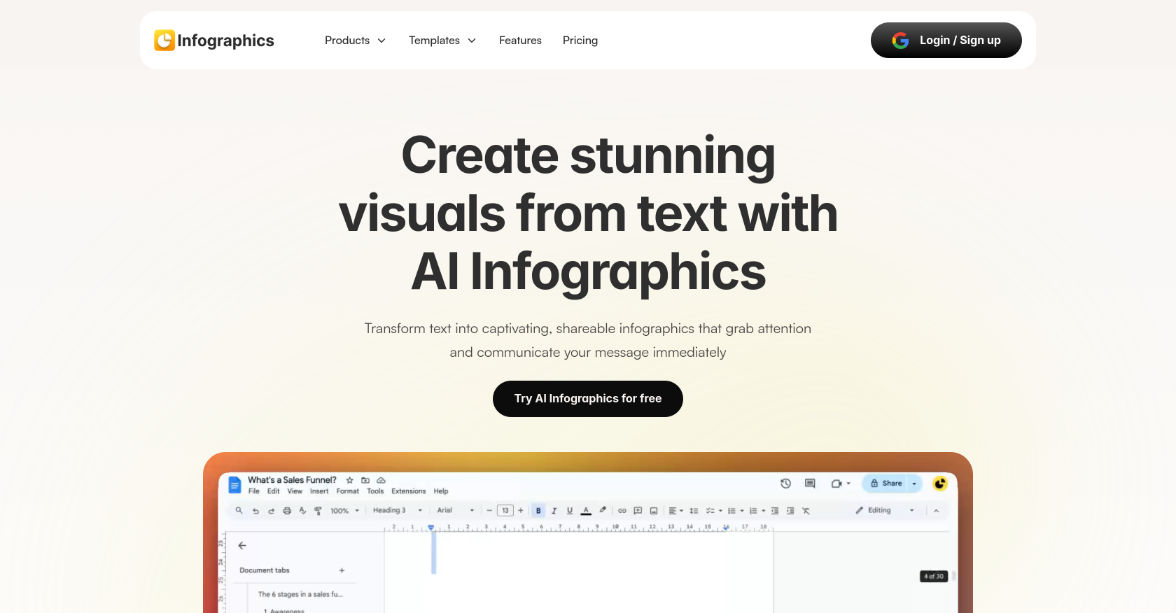 AI Infographics | Text to Visuals & Data Visualization AI Tool - Proaitools - Proaitools
